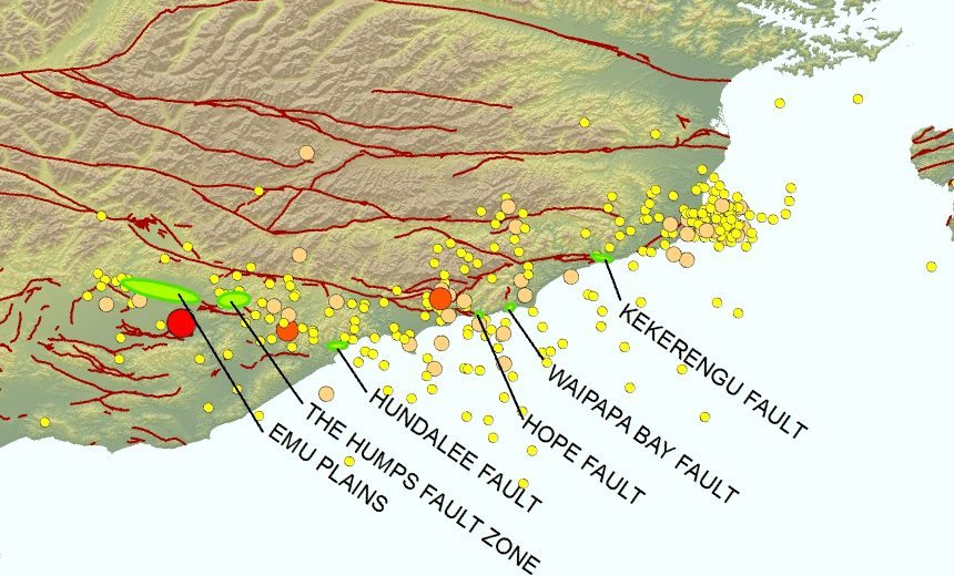 This stunning map shows that six faults – at least six – ruptured in ...