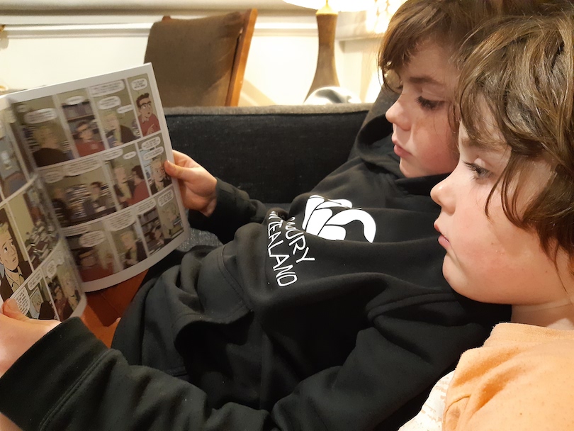 Toby Morris and his kids review a cool new comic | The Spinoff